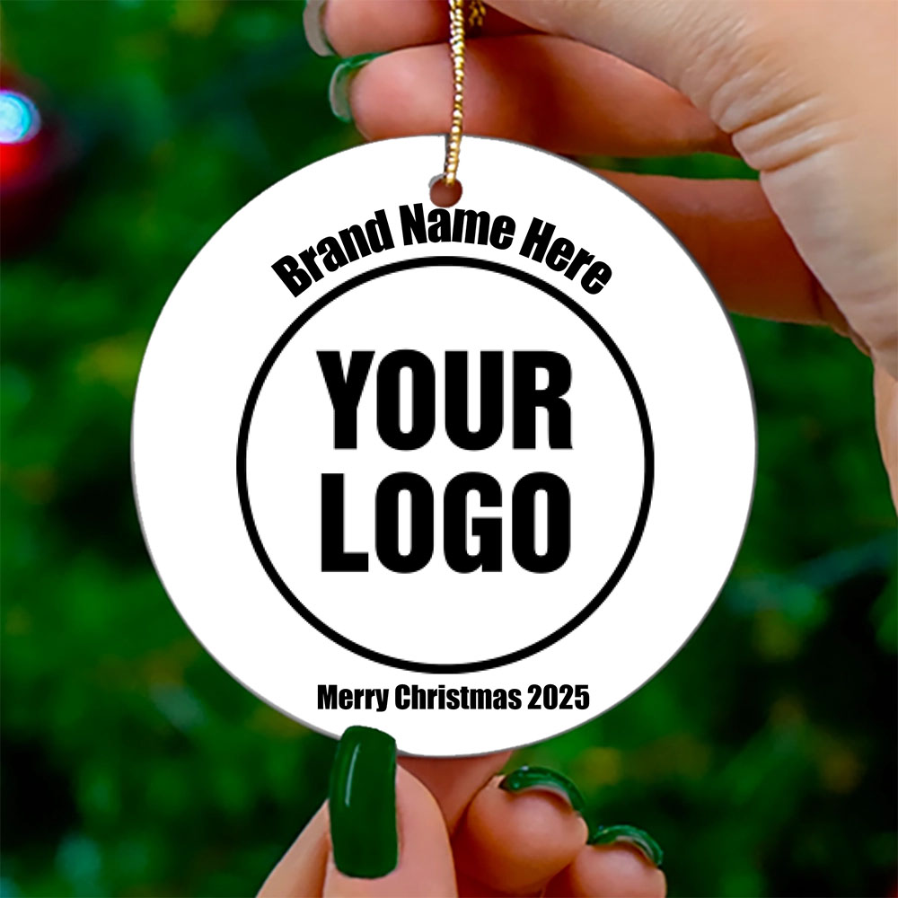 Custom Logo Company Christmas Ceramic Decoration Ornament | Ugly ...